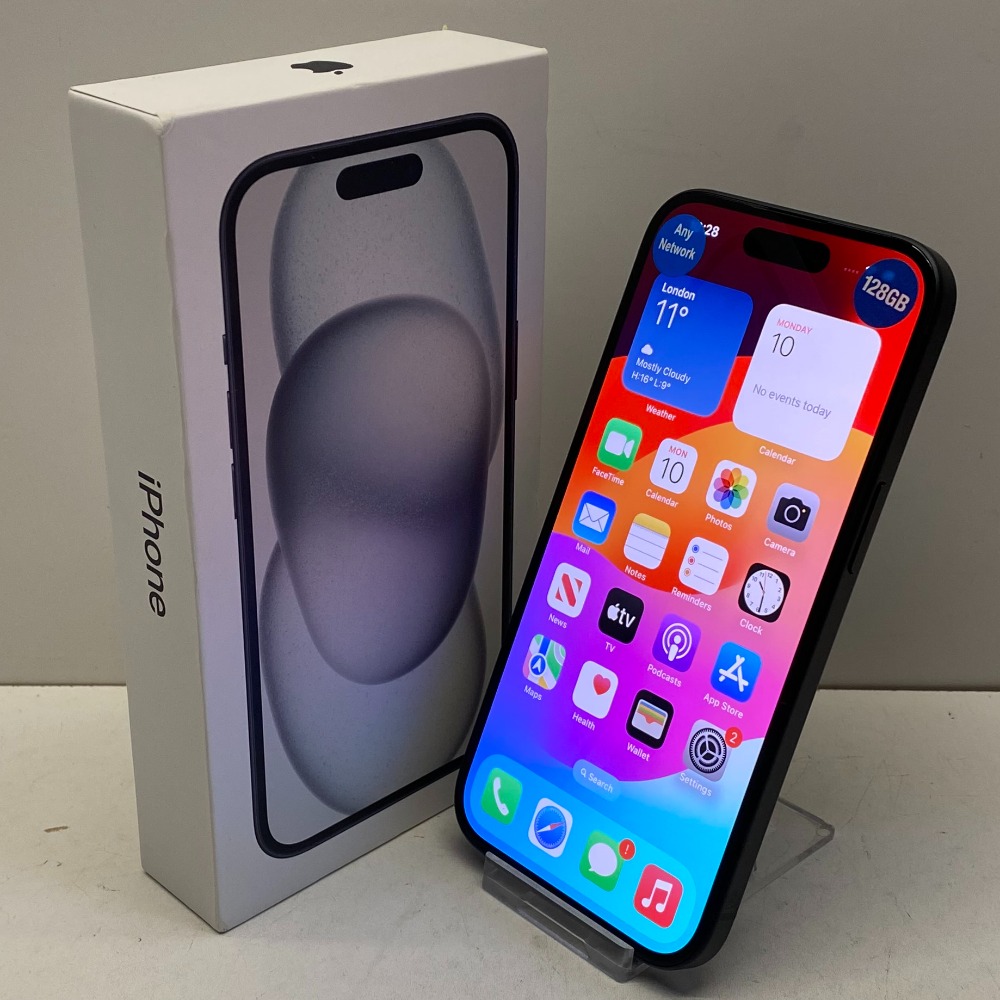 Apple iPhone 15 Unlocked Model A3090 128GB in Black Boxed - Own4Less